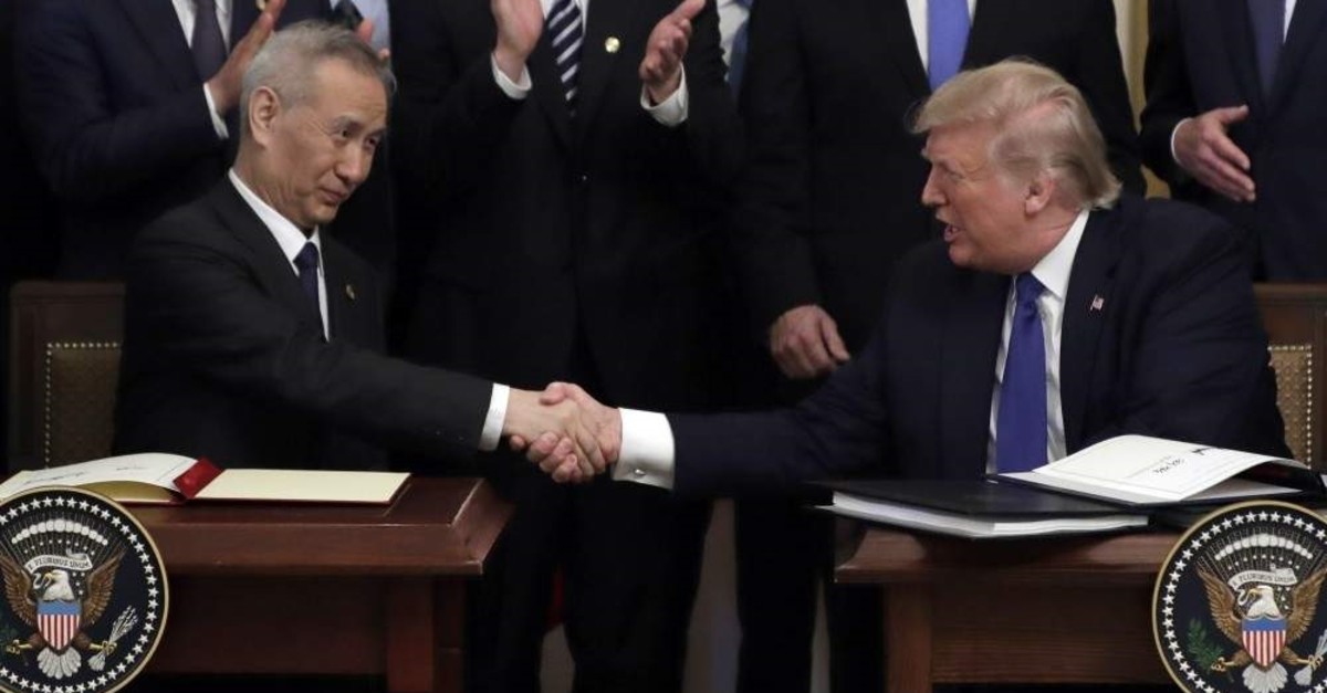 Us China Sign Phase One Trade Deal Daily Sabah