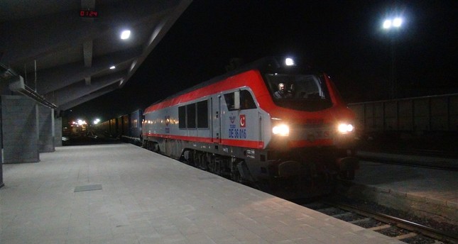 First BTK train arrives in Kars, to continue on to Mersin - Daily Sabah