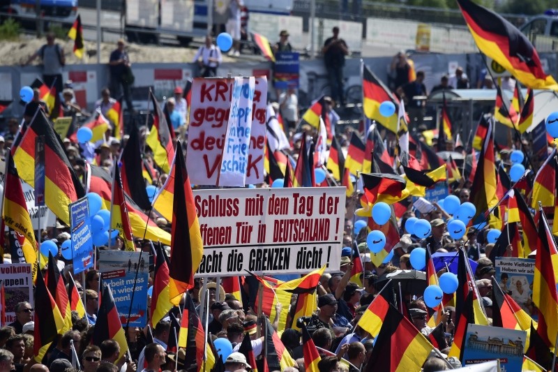 Far Right Afd Supporters March In Berlin Face Counter Protests Daily Sabah