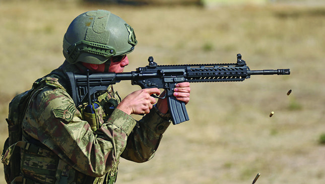 First Turkish-made rifle begins serving abroad - Daily Sabah