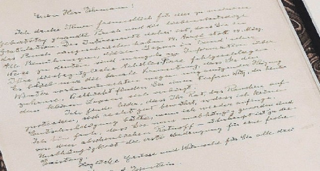 Einstein's letter at Istanbul museum - Daily Sabah