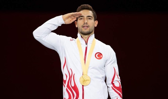 Turkey's 1st gold medalist in men's rings aims for Olympic medal ...
