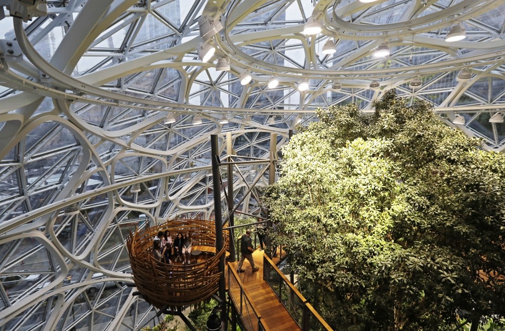 Amazon opens plant-filled Spheres buildings | Daily Sabah