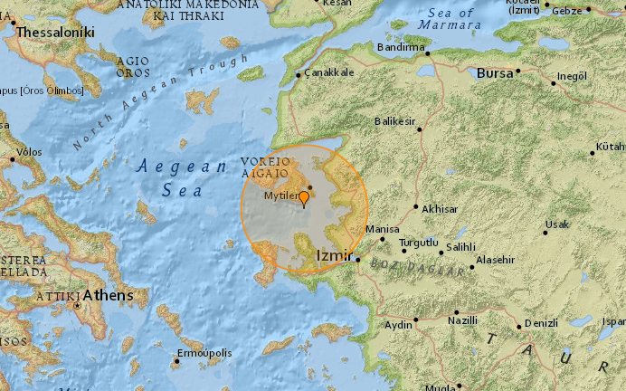 5 3 Earthquake Strikes Aegean Sea Shakes Turkeys West Coast Daily Sabah