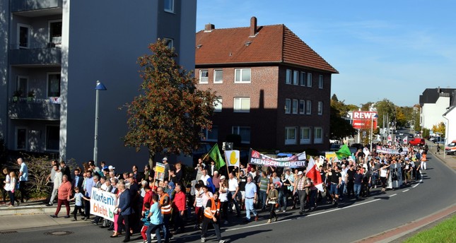 Protests in Germany condemn mosque attack - Daily Sabah