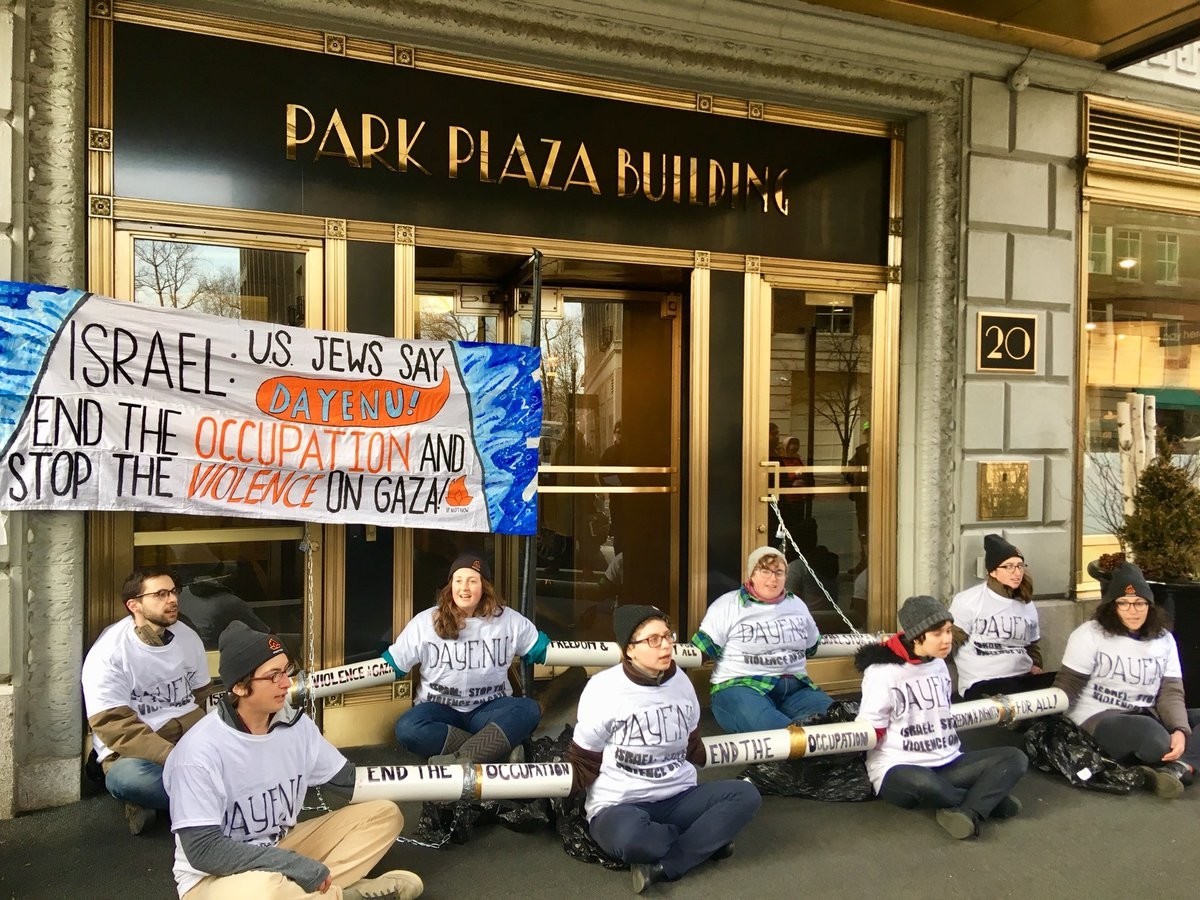 8 US Jews shut down Israel’s Boston consulate to protest violence ...